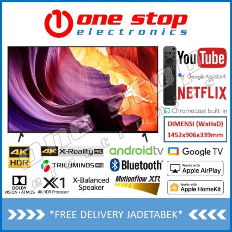 Jual Sony 65x80k 4k Uhd Hdr Smart Google & Android Led Tv 65 Inch Kd-65x80k - 65x80k (2022) Di ...