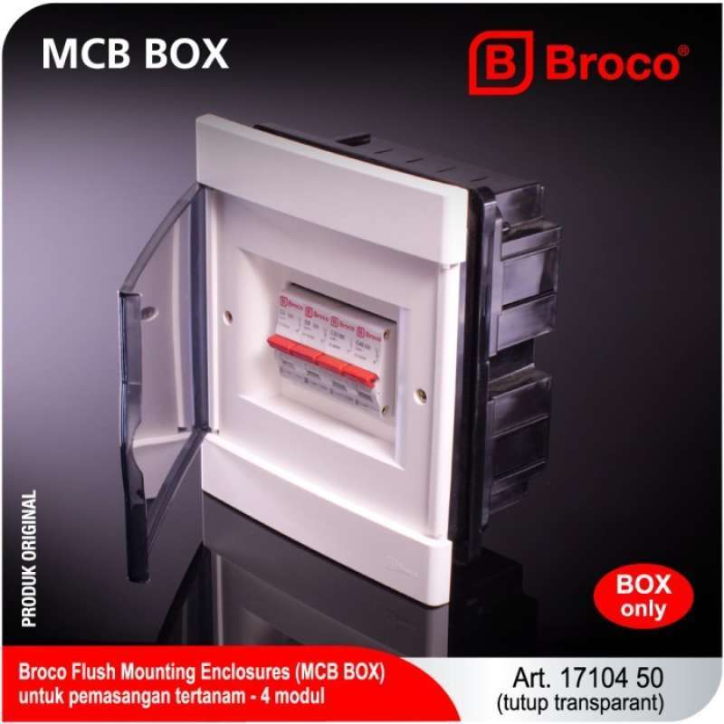 Promo Broco 17104-50 Box Mcb 4 Group Inbow Transparan Diskon 50% Di ...