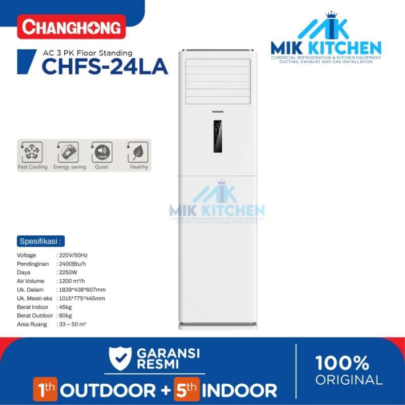 Promo Changhong Ac 3pk Floor Standing Chfs-24la / Chfs 24la / Chfs 24 La Diskon 33% Di Seller ...