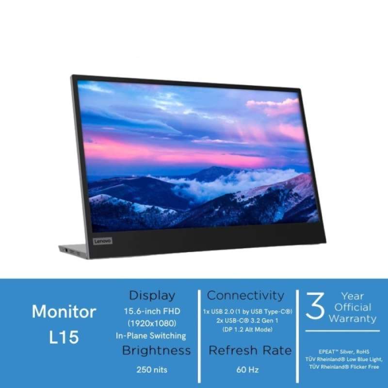 Promo Monitor Portable L15 15.6 Ips Full-hd 60hz Diskon 23% Di Seller ...