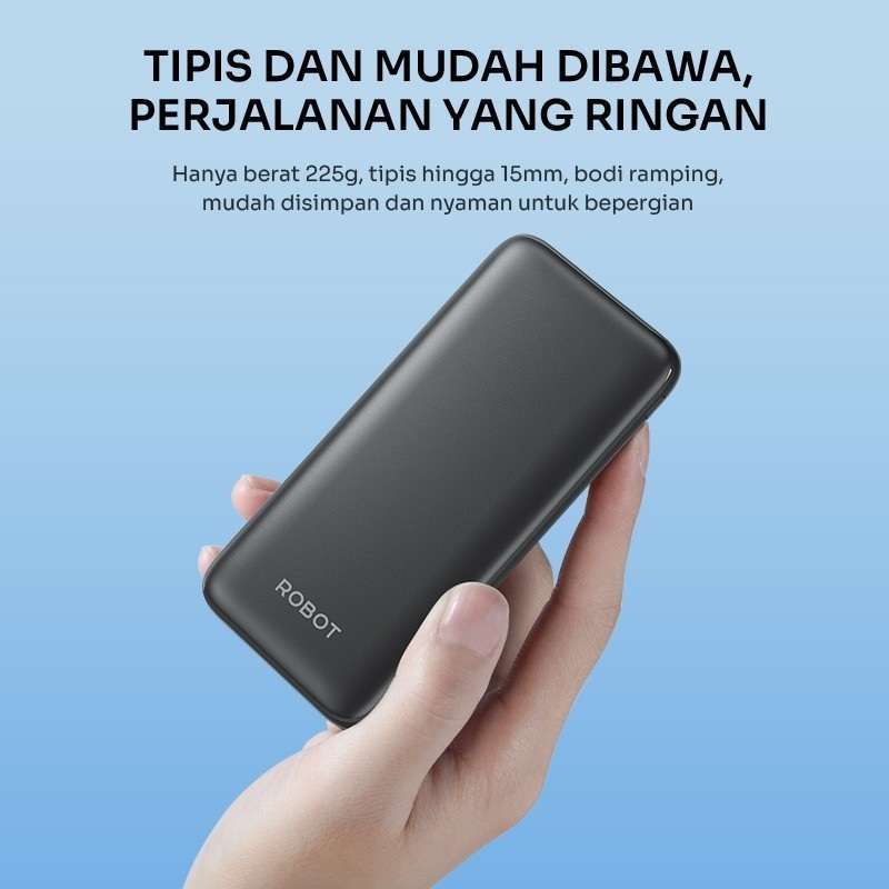 Promo Robot Rt12 Powerbank 10000mah Dual Input Output Slim Real Capacity Diskon 35% Di Seller ...