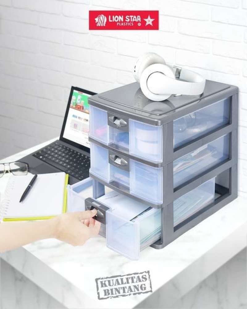 Promo Lion Star Pressa Container Laci Rak Plastik Susun Box Kotak Obat ...