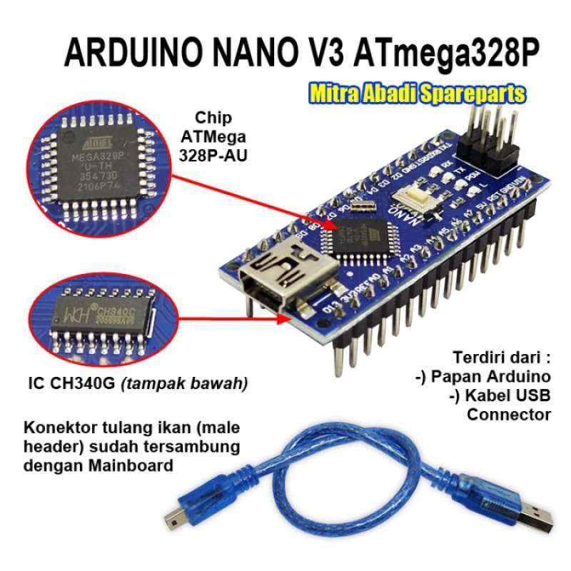 Promo Arduino Nano V3 0 Atmega328p Atmega328p Au Modul Diskon 23 Di Seller Pinglan Store