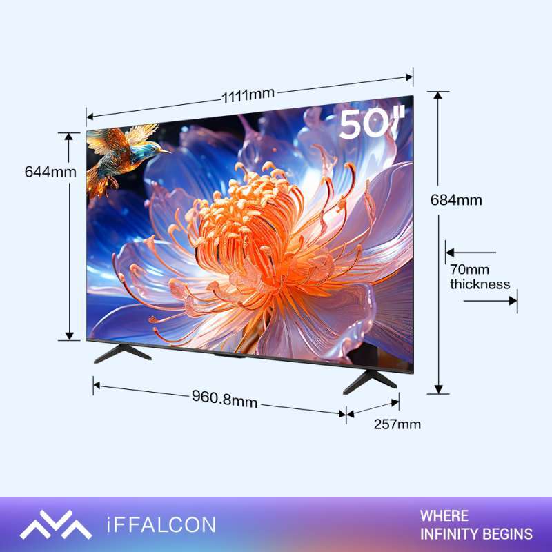 Promo [new Launch] Iffalcon By Tcl 50u64 - 50 Inch Google Tv - 4k Uhd ...