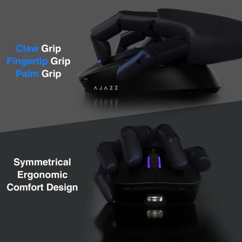 Jual Ajazz Aj199 Wireless Wired Gaming Mouse Dual Mode Paw3395 Up To ...