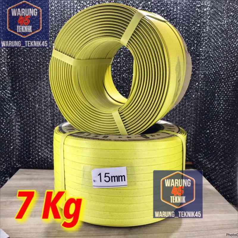 Promo Tali Straping Strapping Band Plastik Kuning 15mm Manual Heavy ...