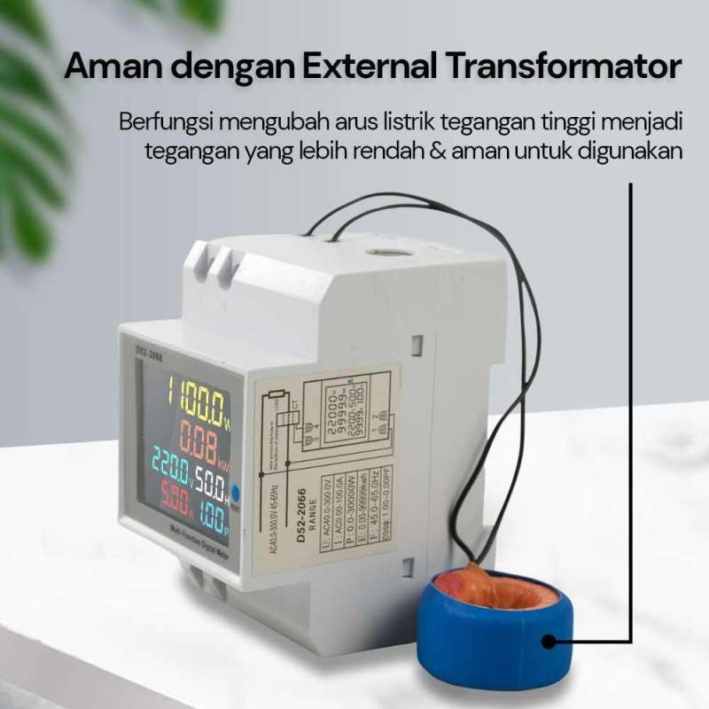 Jual Aideepen Meteran Listrik Digital Display Din Rail Single Phase ...