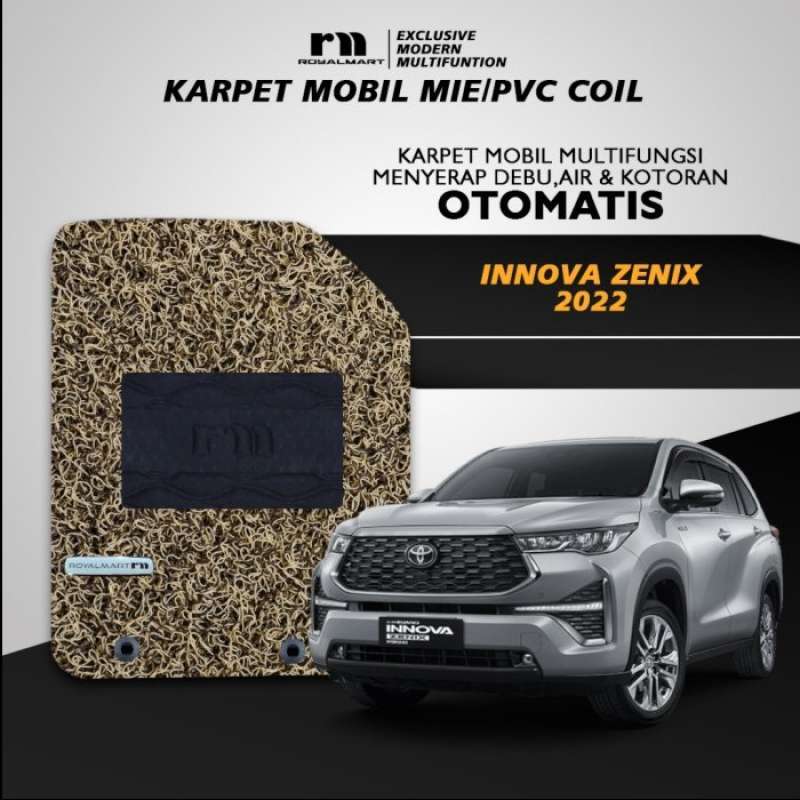 Promo Karpet Mobil Mie Premium Untuk Innova Zenix 2022 Full Set - Black ...