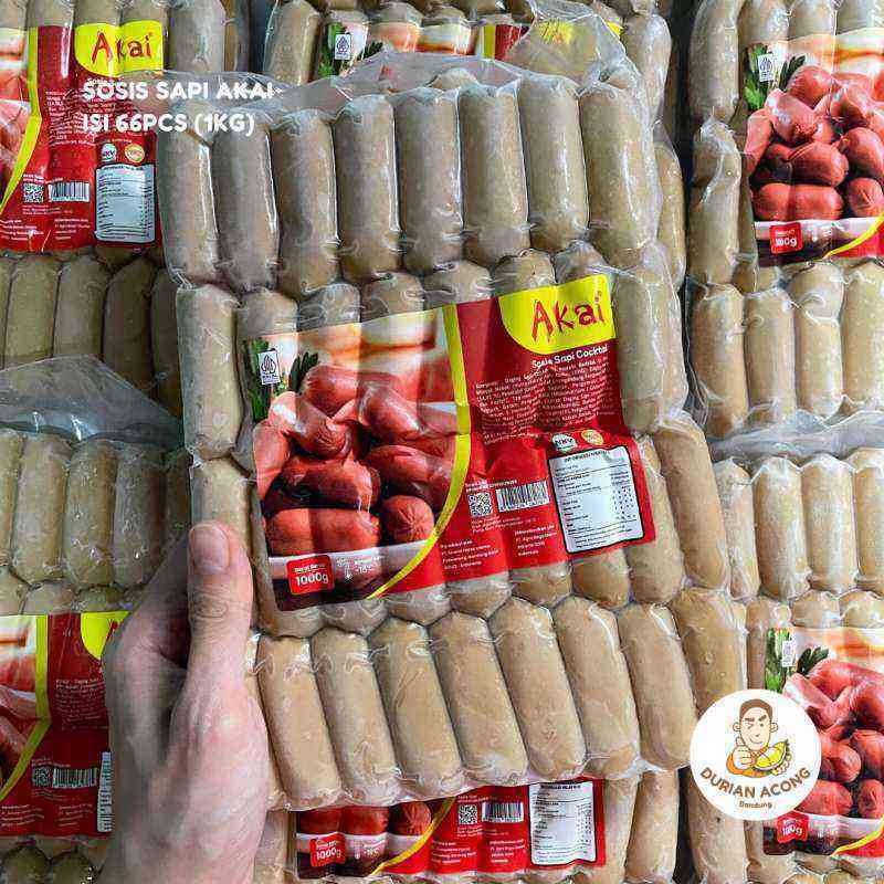 Jual Sosis Sapi Akai Isi 66pcs (1kg) - Frozen Beku Di Seller Durian ...