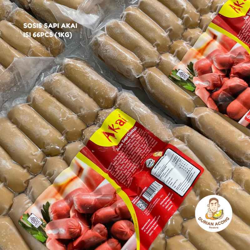 Jual Sosis Sapi Akai Isi 66pcs (1kg) - Frozen Beku Di Seller Durian ...