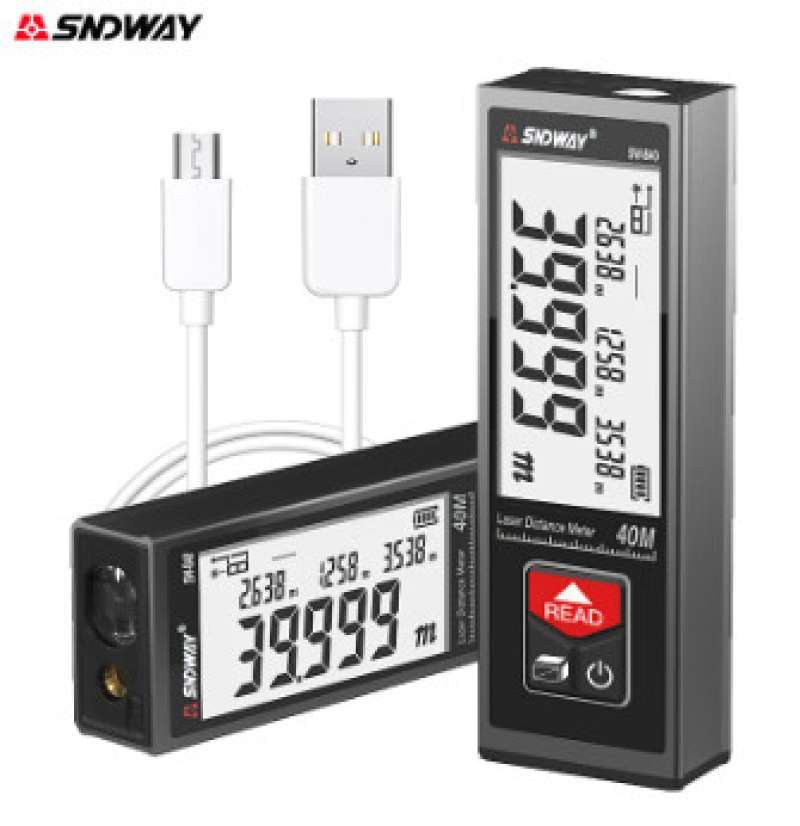 Promo Sndway Meteran Laser Digital Mini Range Finder Laser Merah Indoor ...