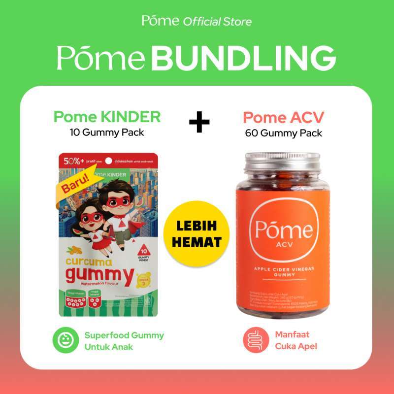 Jual Pome Bundling (pome Acv 1 Botol & Pome Kinder 1 Sachet) - Lebih ...