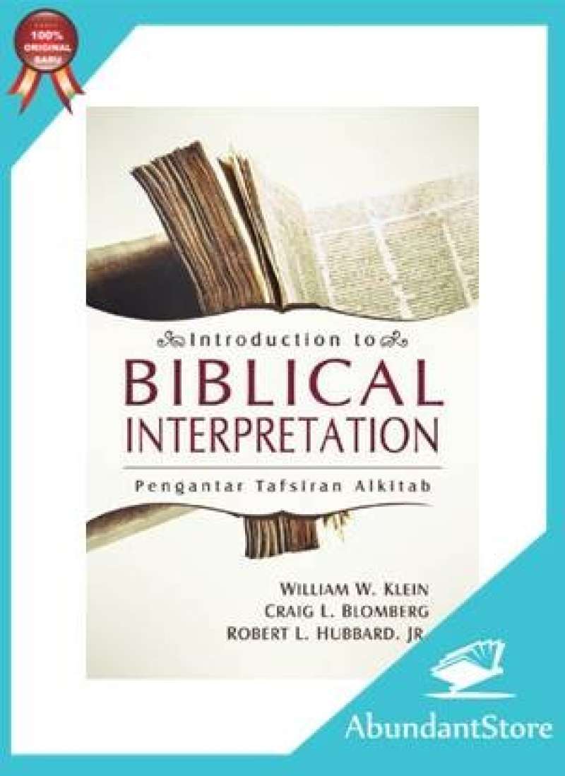 Promo Buku Introduction To Biblical Interpretation 1 Craig L