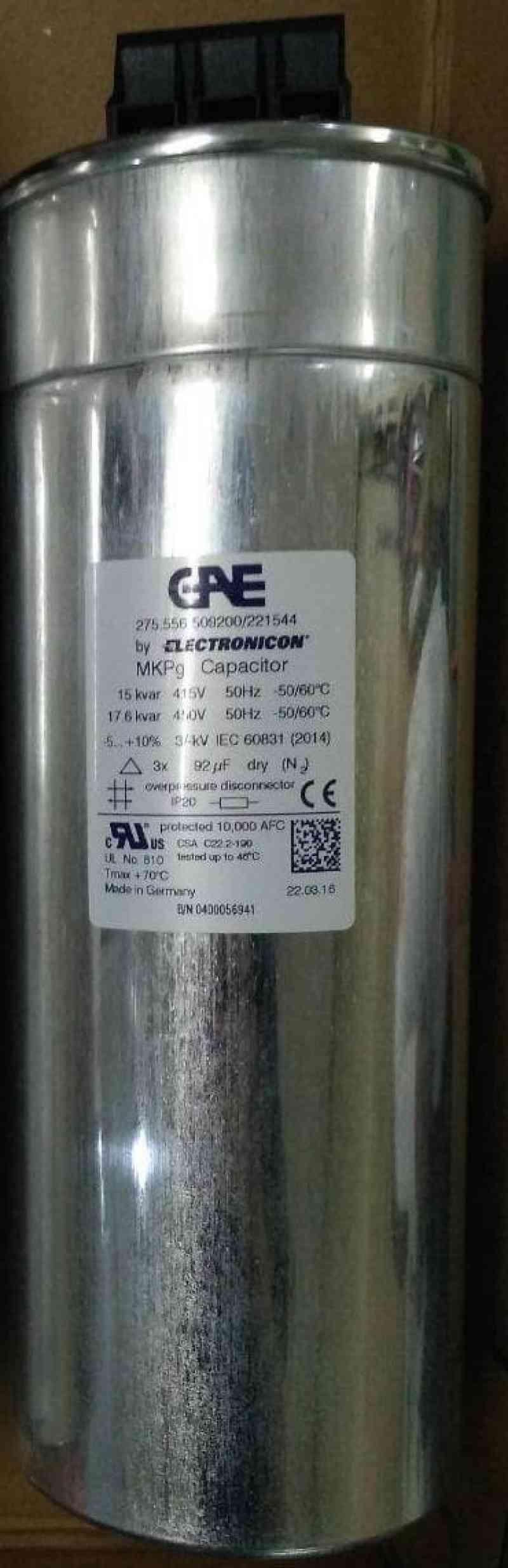 Promo Kapasitor Bank 15kvar / 15 Kvar 3phase Mkpg 415v Gae Diskon 23% ...