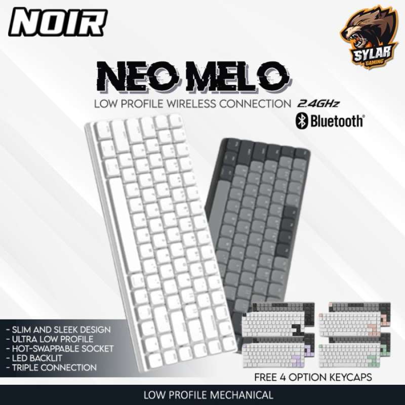 Promo Noir Neo Melo Keyboard Mechanical Low File Wireless Connection ...