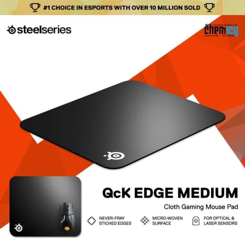 Promo Steelseries Qck Edge Medium Cloth Gaming Mousepad Diskon 23% Di Seller Utepe Store ...