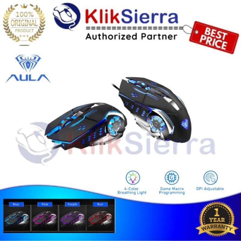 Promo Mouse Optical Gaming Aula S20 2400dpi Rgb Driver Ro Software ...
