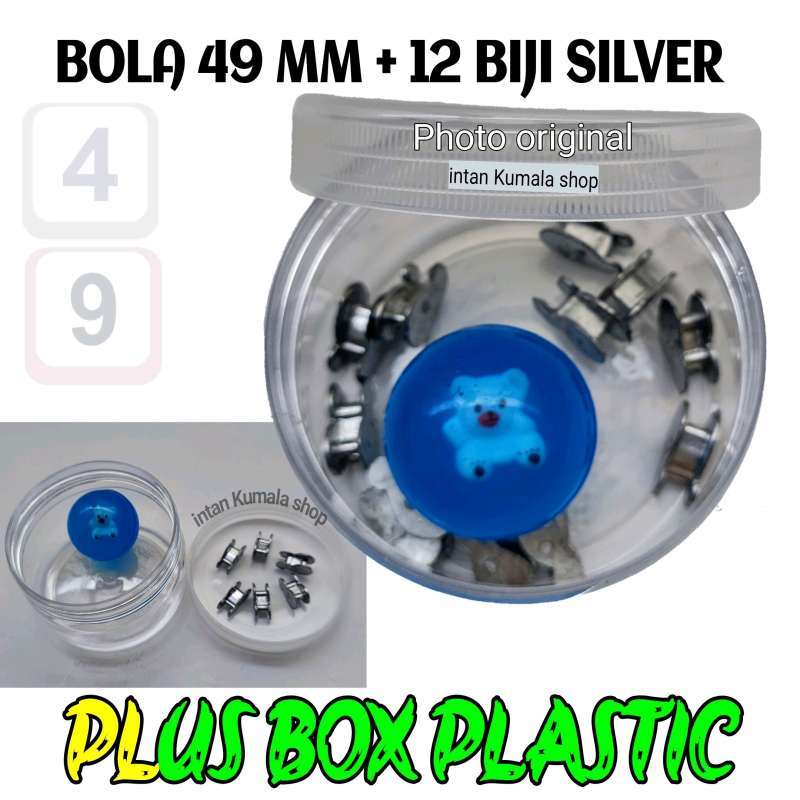 Jual Mainan Bola Bekel Biji Logam Putih Plus Box - Box 49 + 6 Silver Di ...