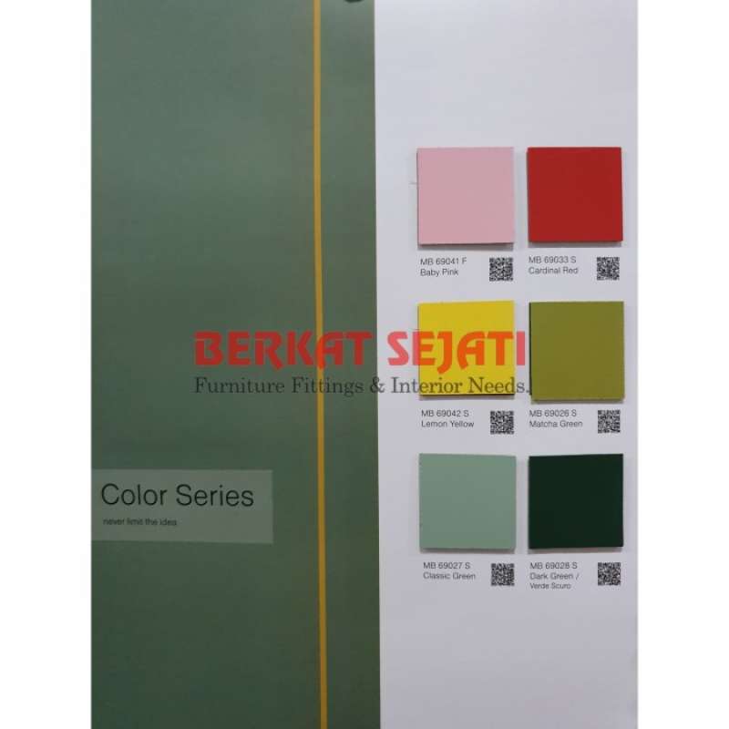 Promo Aica Hpl Aica Mb 69028 S - Verde Scuro Dark Green Hijau Gelap ...