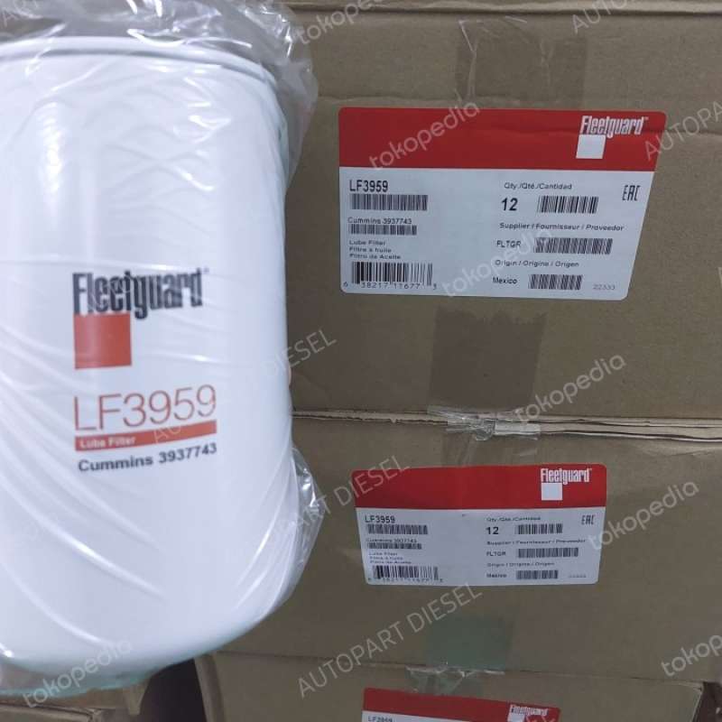 Promo Lf3959 Fleetguard Genuine Oil Filter P502907 3937743 Lf3894 ...
