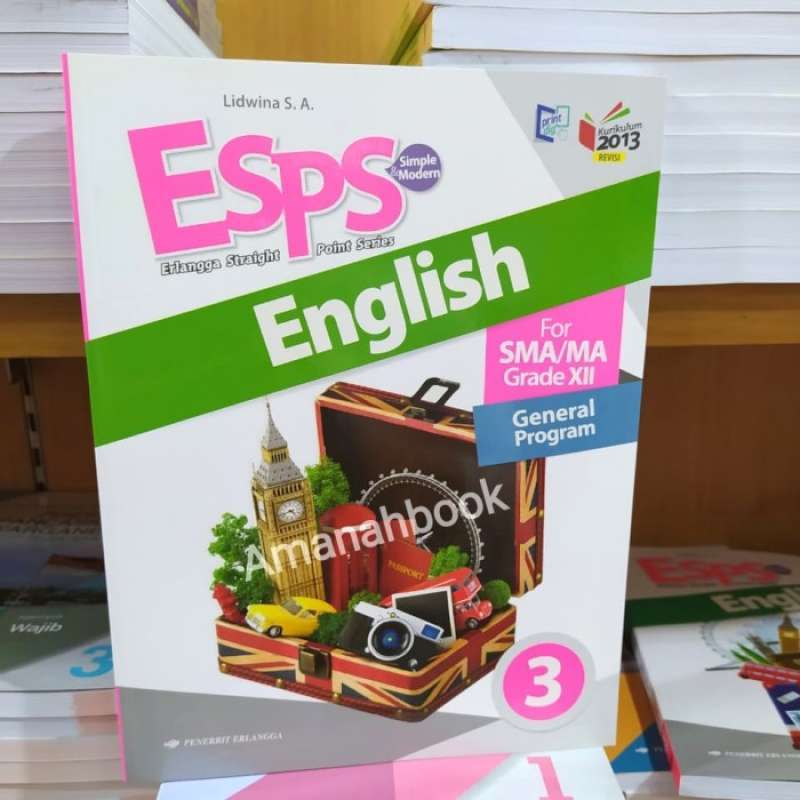 Promo Buku Esps Bahasa Inggris Kelas 12 Sma General K13 Erlangga Diskon 28% Di Seller Huka Shop ...
