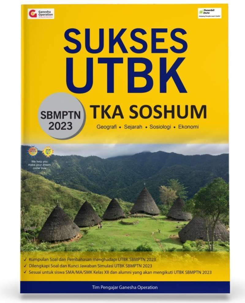 Promo New Produk Buku Go - Sukses Utbk Sbmptn 2023 - Ganesha Operation - Multicolor Tka Soshum ...