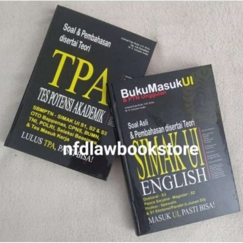 Promo Buku Soal&pembahasan Disertai Teori Simak Ui S1 S2 S3 Tpa&english - Simak Enlish ...