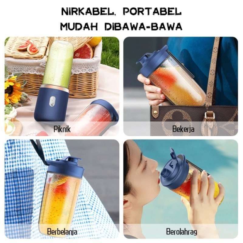 Promo Mini Mixer 6 Pisau Juicer Portable Usb Pembuat Jus Elektrik ...