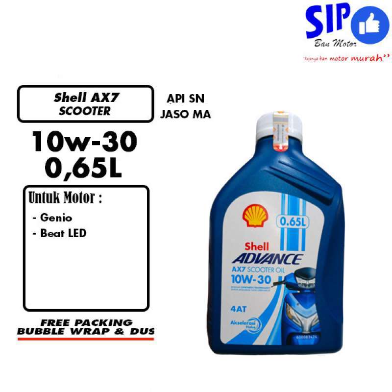 Jual Oli Shell Advance Ax7 Scooter 10w30 0.65 Liter (650ml) Di Seller Sip Ban Motor - Baleendah ...