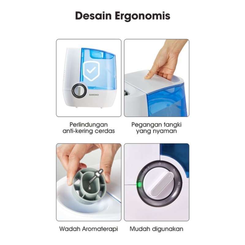 Jual Samono 5.2l Air Humidifier Mesin Pelembab Udara Uap Otomatis ...