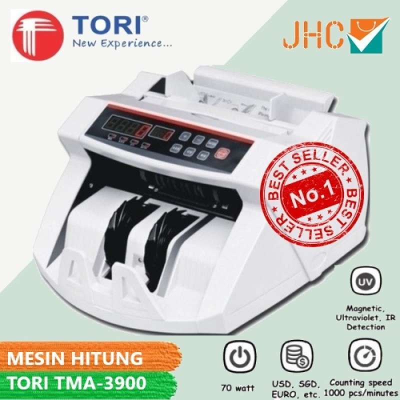 Jual Bill Counter Tori Mesin Hitung Uang Tma 3900 Money Counter Tma3900 ...