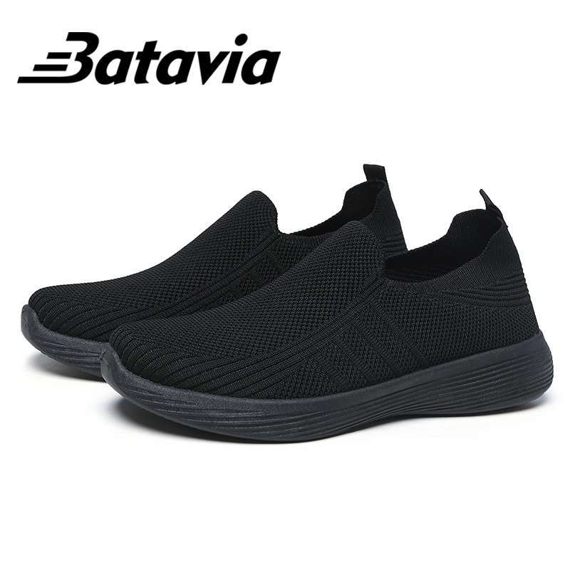Promo Batavia Sepatu Pria Sepatu Olahraga Sepatu Siswa Hitam Mengenakan ...