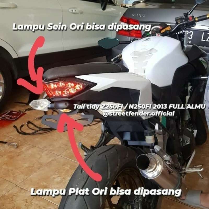 Promo Kawasaki Ninja 250 Fi / Z250 Tail Tidy / Undertail / Fender ...