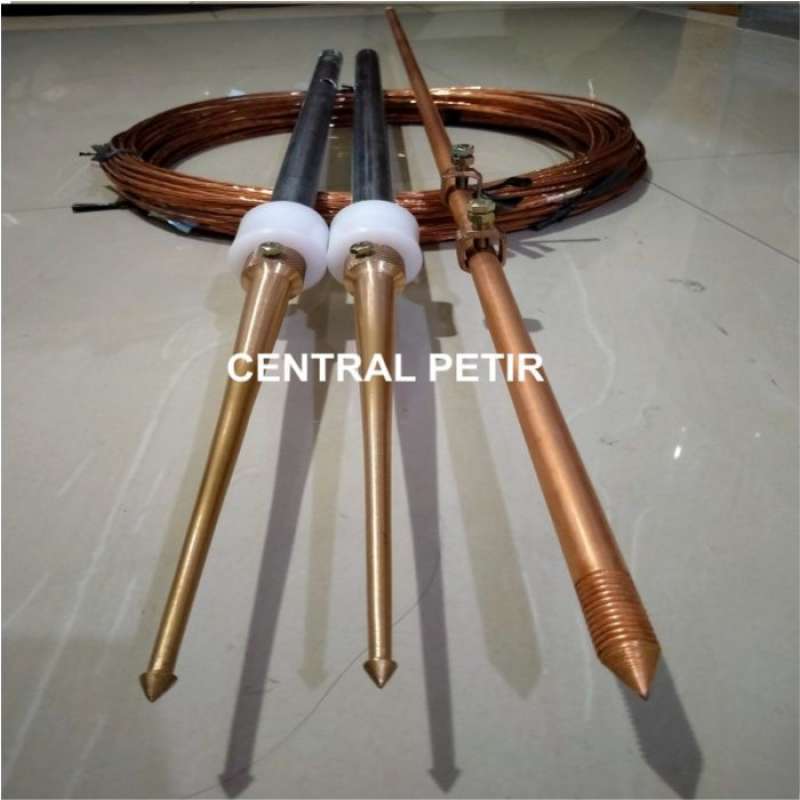 Promo Penangkal Petir 2 Tombak Tembaga Murni Anti Petir Rumah Tinggal ...