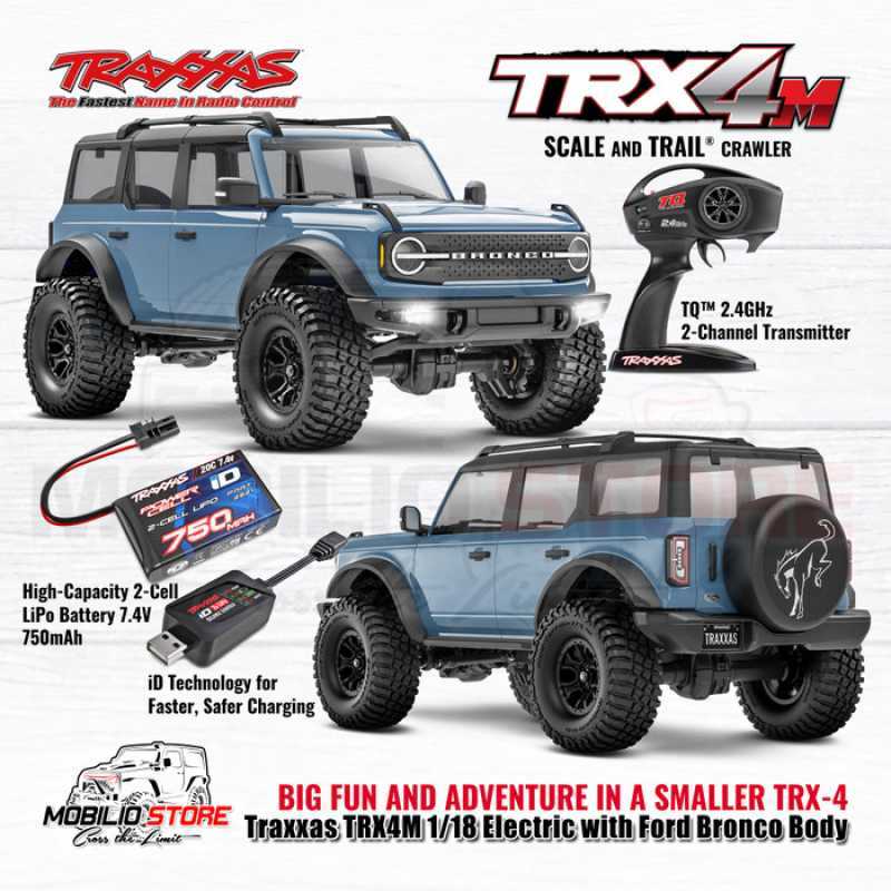 Promo Traxxas Trx-4m 1/18 Electric Mini Crawler With Ford Bronco Body ...