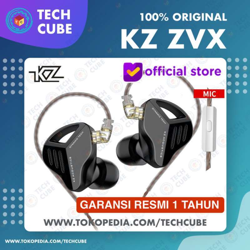 Jual Kz Zvx With Mic In Ear Monitor Earphone Headset Bass Alt Dq6s Zex Pro - Silver Di Seller ...