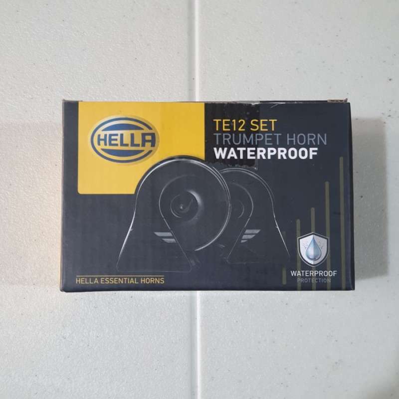 Promo Klakson Hella Asli Te 12 Set Anti Air / Trumpet Horn Waterof - 12v Diskon 23% Di Seller ...