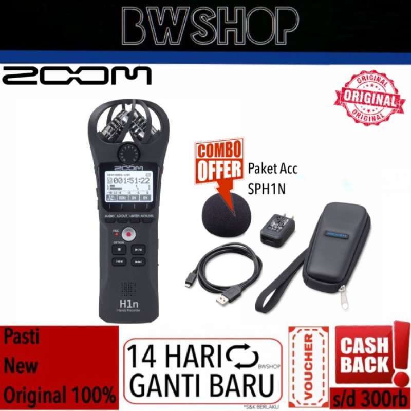 Promo Zoom H1n Handy Recorder Diskon 50% Di Seller Dr Barang Store ...