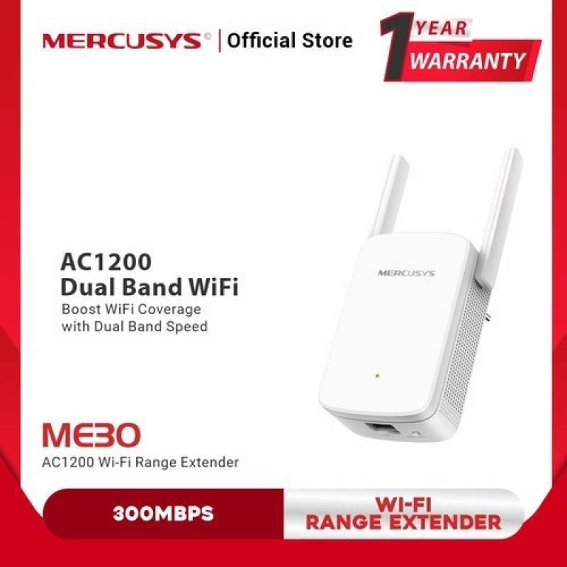 Promo Mercusys Me30 Wifi Extender Ac1200 Signal Amplifier Wifi ...