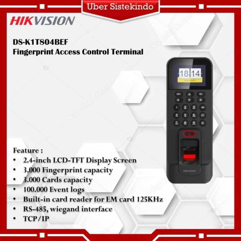 Promo Paket Access Control Hikvision Fingerprint Rfid 125khz Diskon 50% ...