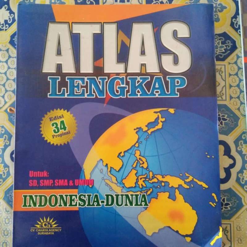Jual Buku Atlas Lengkap Indonesia Dan Dunia 34 Propinsi Di Seller ...