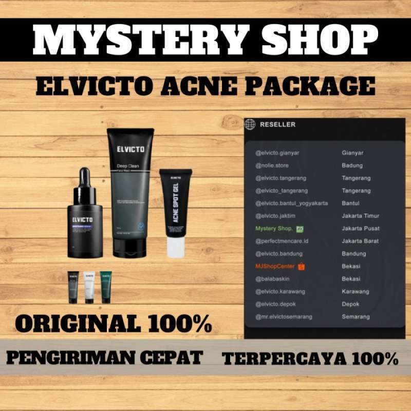 Promo Elvicto Acne Package ( Facial Wash + Brightening Serum + Acne ...