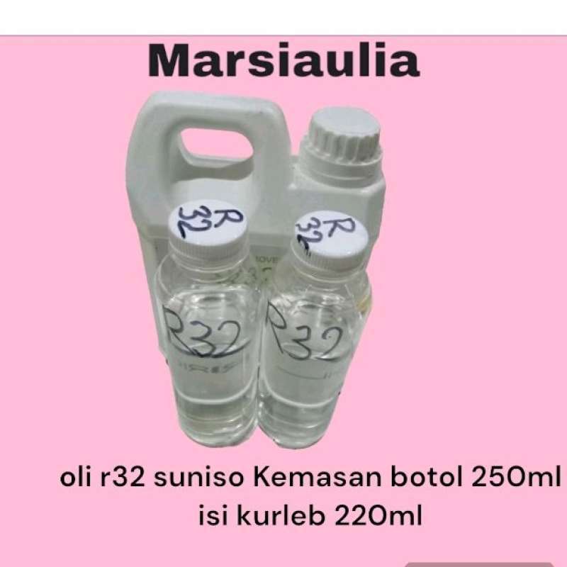 Jual Oli r32 suniso Kemasan 250ml botol Isi Kurleb 220ml Oli Kompresor ...