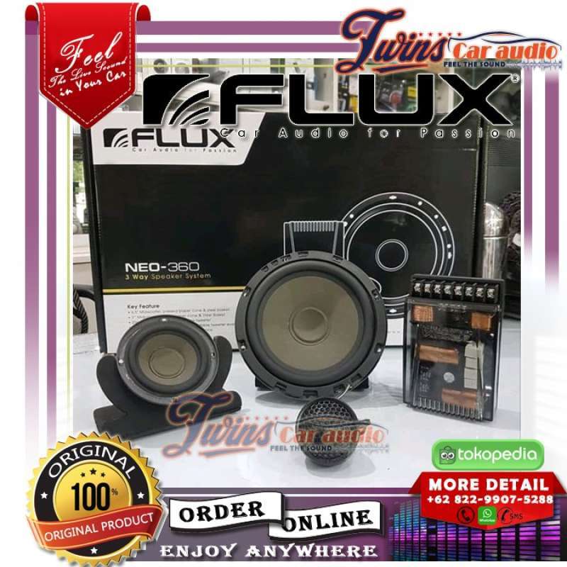 Promo Speaker Flux Neo 360 3 Way Speaker Split Flux Neo 360 3 Way Diskon 33% Di Seller Kanzahana ...