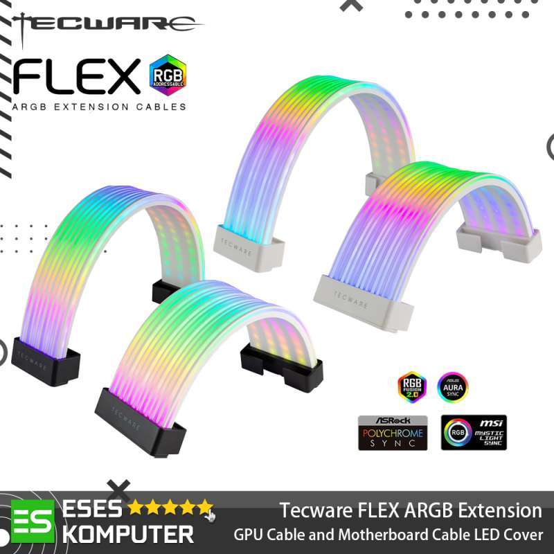 Jual Tecware Flex Rgb Light Strip Set For Psu Extension Cables | Gpu ...