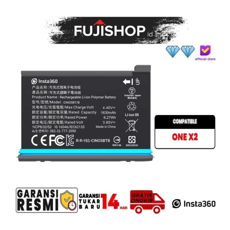 Jual Insta360 One X2 Battery Base 1630mah Insta 360 Battery Original Di ...