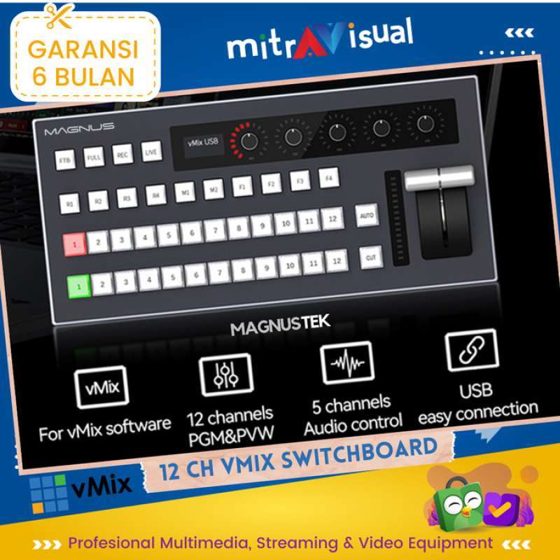 Promo Magnus Switchboard Controller 12 Channel For Vmix Diskon 23% Di ...