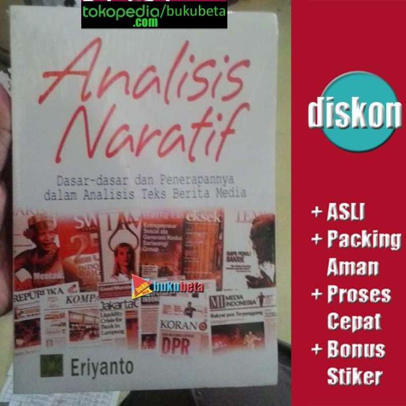 Jual Analisis Naratif, Dasar-dasar Penerapannya - Eriyanto Di Seller ...