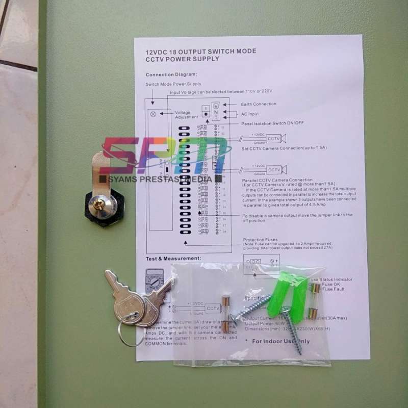 Jual Power Supply 12v 30a Box Panel / Adaptor Psu 12v 30a 18ch Untuk ...