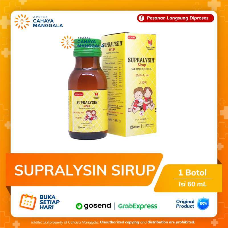 Jual Supralysin Syrup Harga Termurah Dan Terlengkap 2024 | Blibli